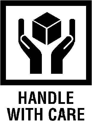 Handle With Care - International Safe Handling Label on Buk Roll